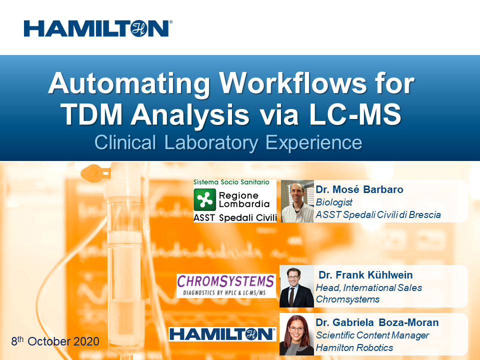 Hamilton Robotics | LC-MS in Therapeutic Drug Monitoring
